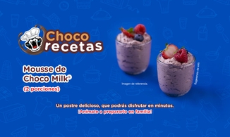 Mousse de chocolate receta con Choco Milk® | Choco Milk®